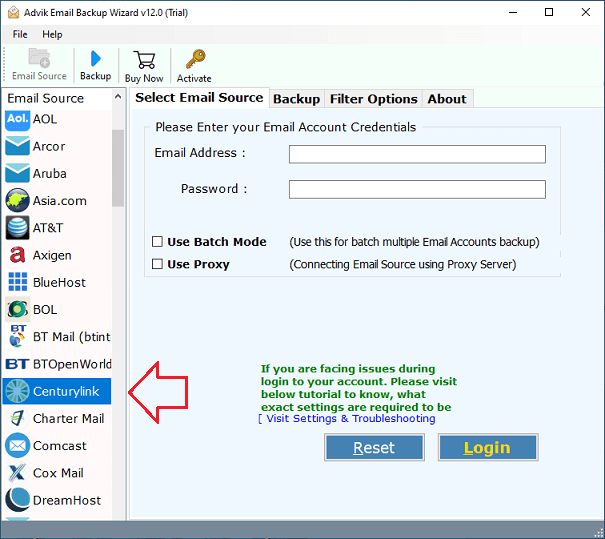 How to Migrate emails from CenturyLink to Office 365?