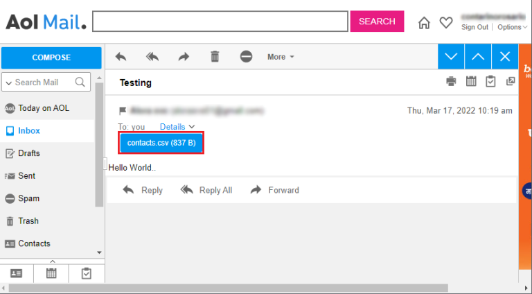 How to Download All Attachments from AOL Mail?