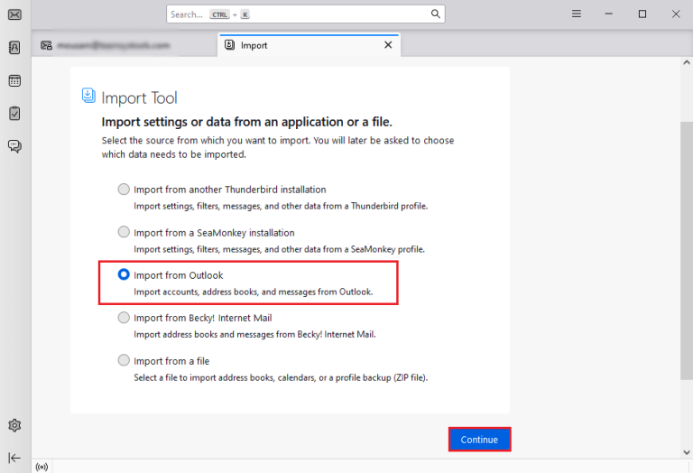 How to Import Outlook Emails to Thunderbird?