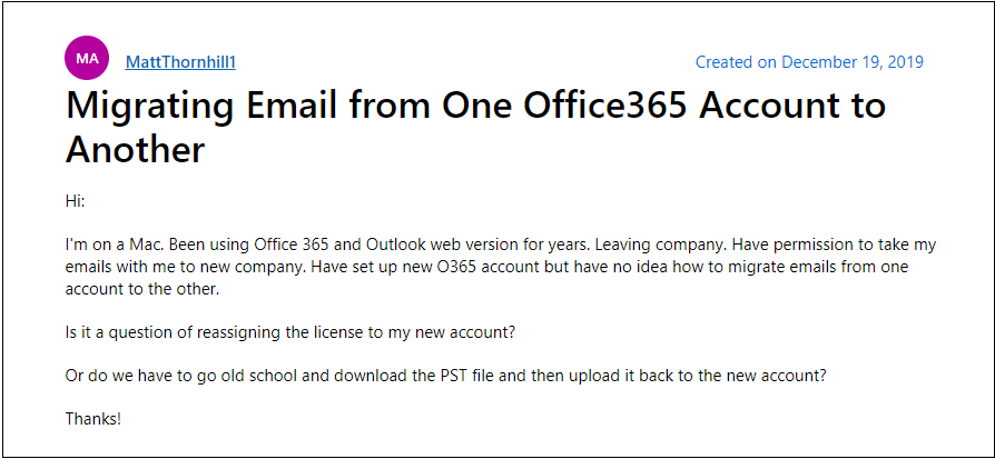 How to Move Emails from One Account to Another in Office 365?