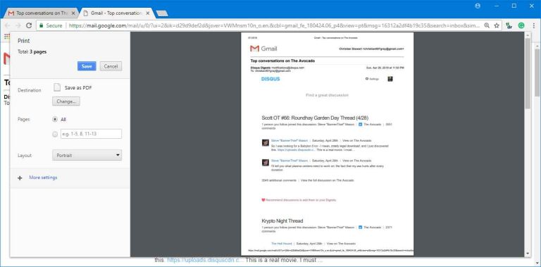 How to Print Multiple Gmail Emails at Once?