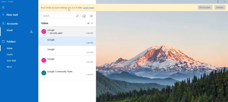 How to Fix Gmail Account Settings Out of Date?