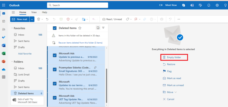 How to Fix Deleted Emails But Storage Still Full in Hotmail Issue?