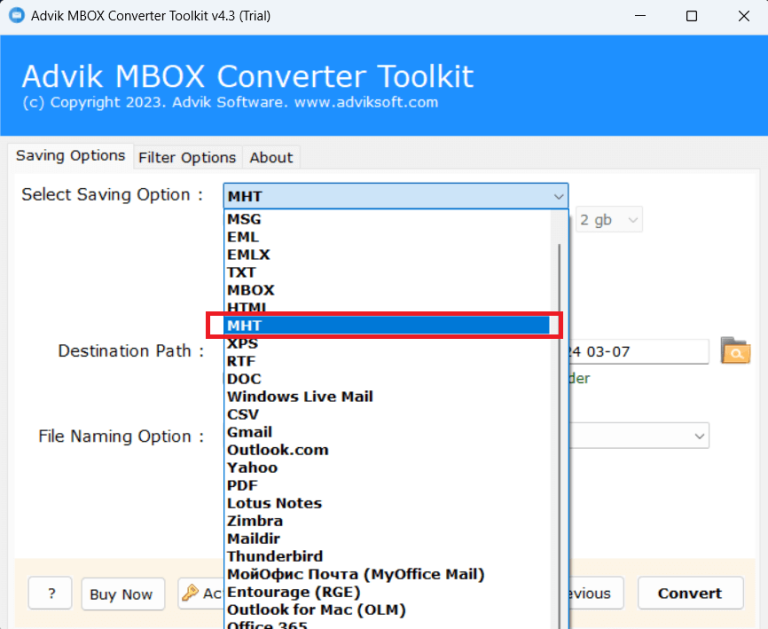 How to Export MBOX to MHT Files in 2024?