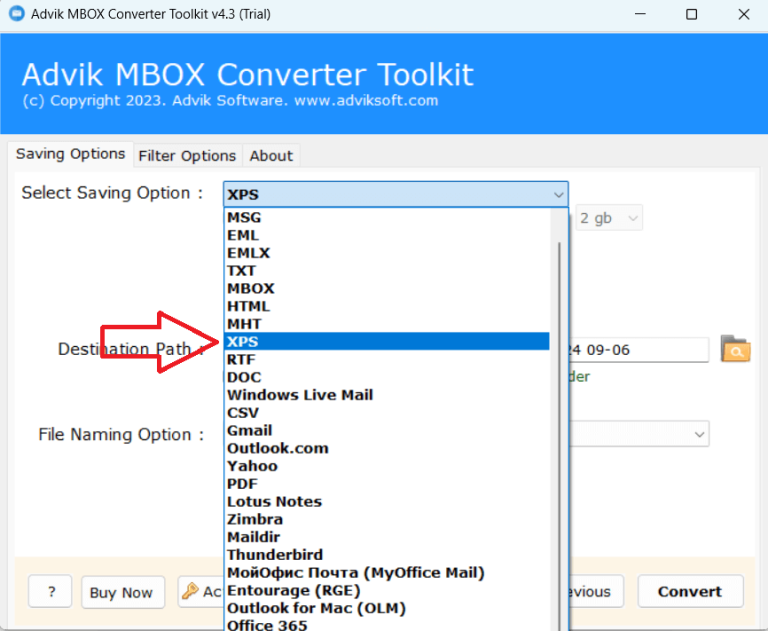 How to Convert MBOX to XPS Files?