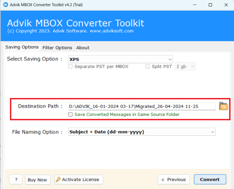 How to Convert MBOX to XPS Files?