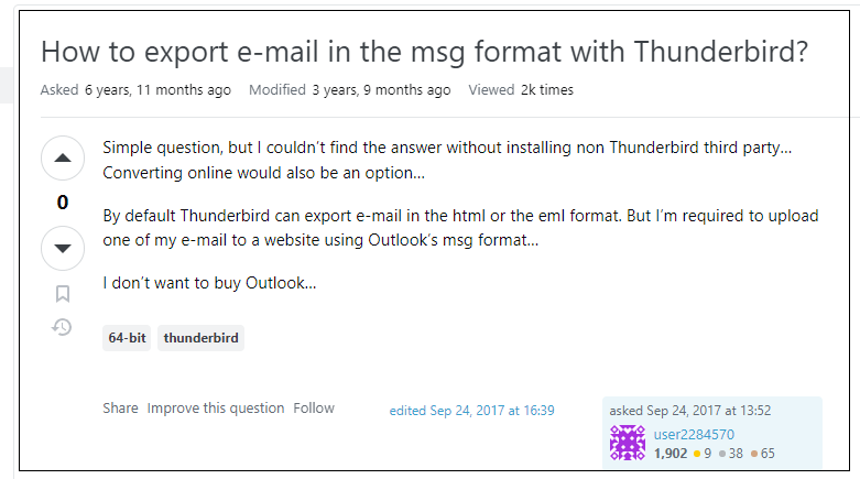 How to Export Thunderbird Emails to MSG Files? How to Export Thunderbird Emails to MSG Files?