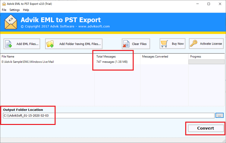 EML PST 変換 ツール - EMLファイルをOutlook PSTに変換する