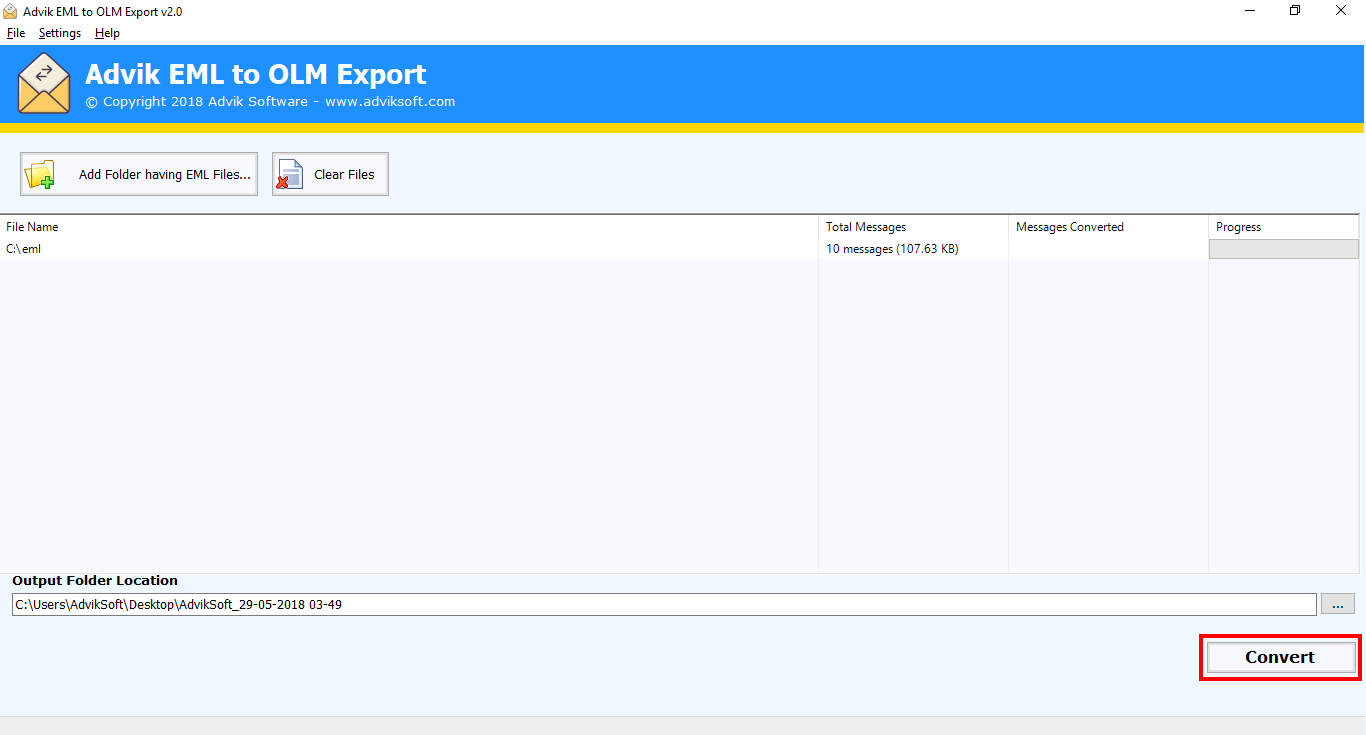 EML to OLM Converter - Combine EML Files to OLM