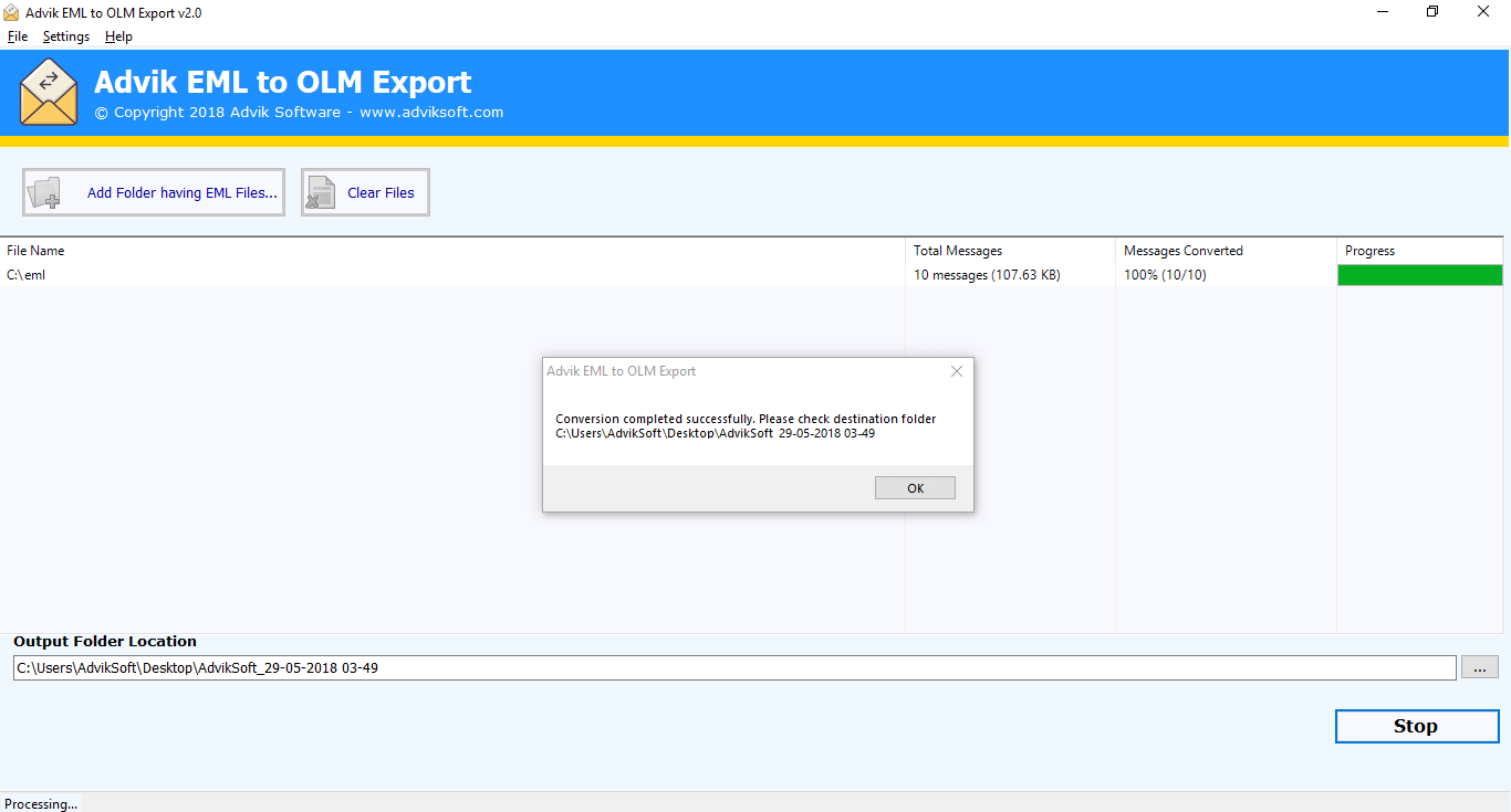 EML to OLM Converter - Combine EML Files to OLM